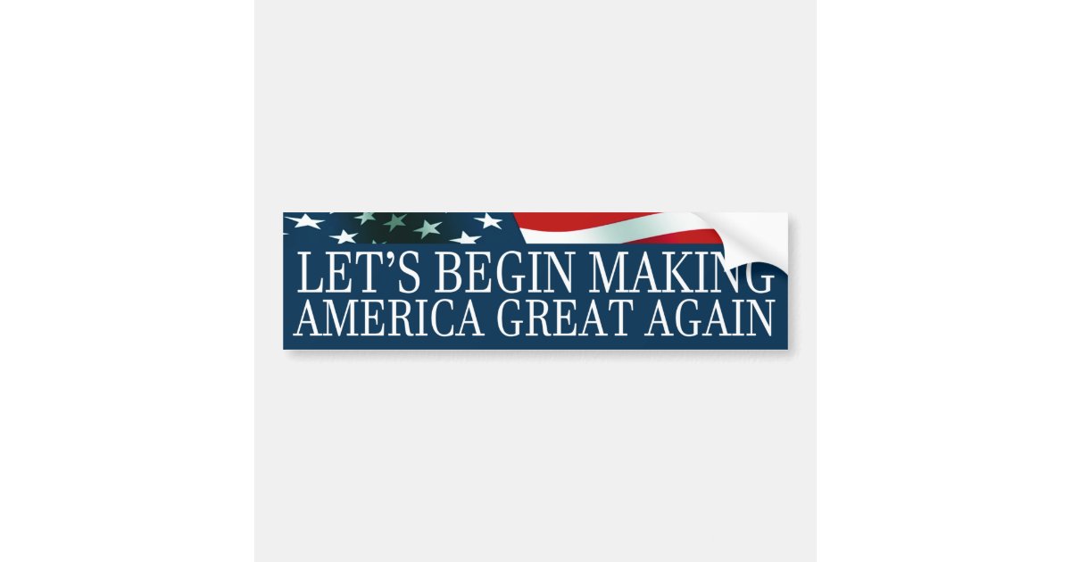 President Donald Trump Bumper Sticker | Zazzle