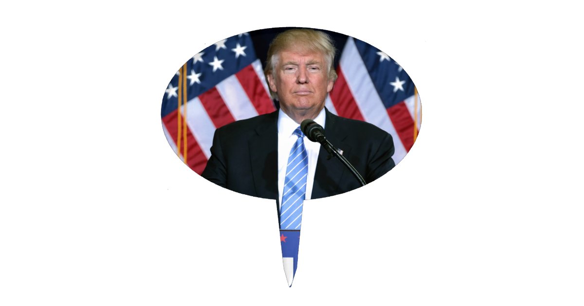 President Donald Trump Cake Topper | Zazzle