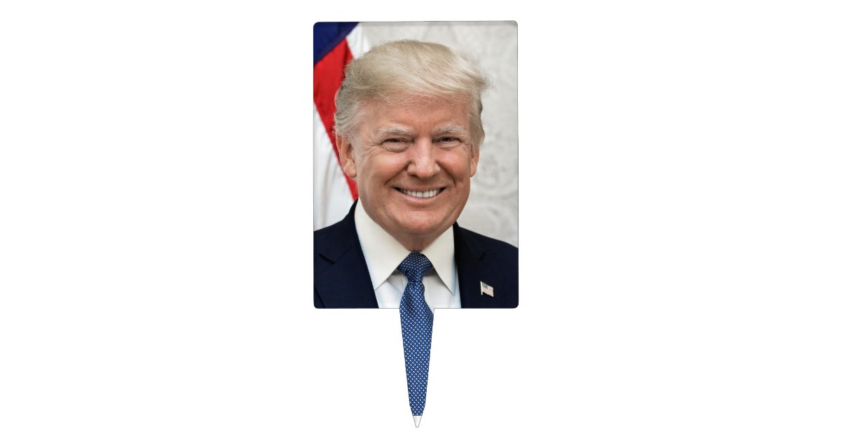 President Donald Trump Cake Topper | Zazzle