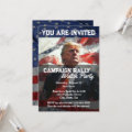 President Donald Trump Campaign Watch Party Custom Invitation | Zazzle