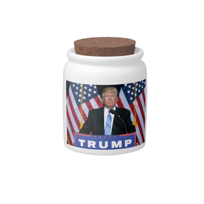 President Donald Trump Candy Jar | Zazzle.com