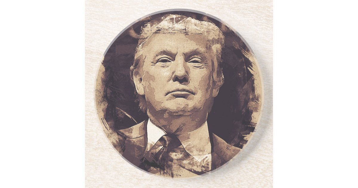 President Donald Trump Drink Coaster | Zazzle