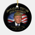 President Donald Trump Inauguration Commemorative Ceramic Ornament | Zazzle