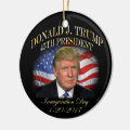 President Donald Trump Inauguration Commemorative Ceramic Ornament | Zazzle