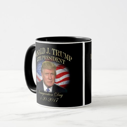 President Donald Trump Inauguration Commemorative Mug | Zazzle