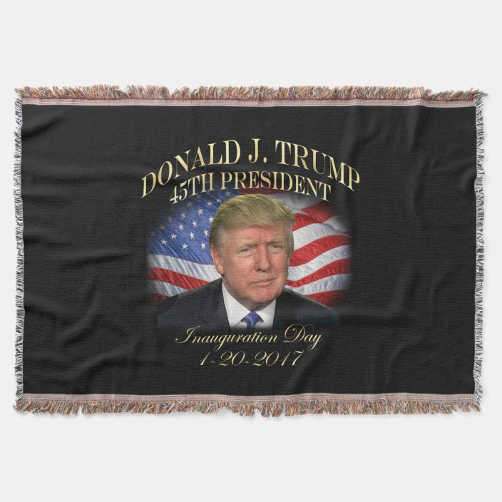 President Donald Trump Inauguration Commemorative Throw Blanket ...