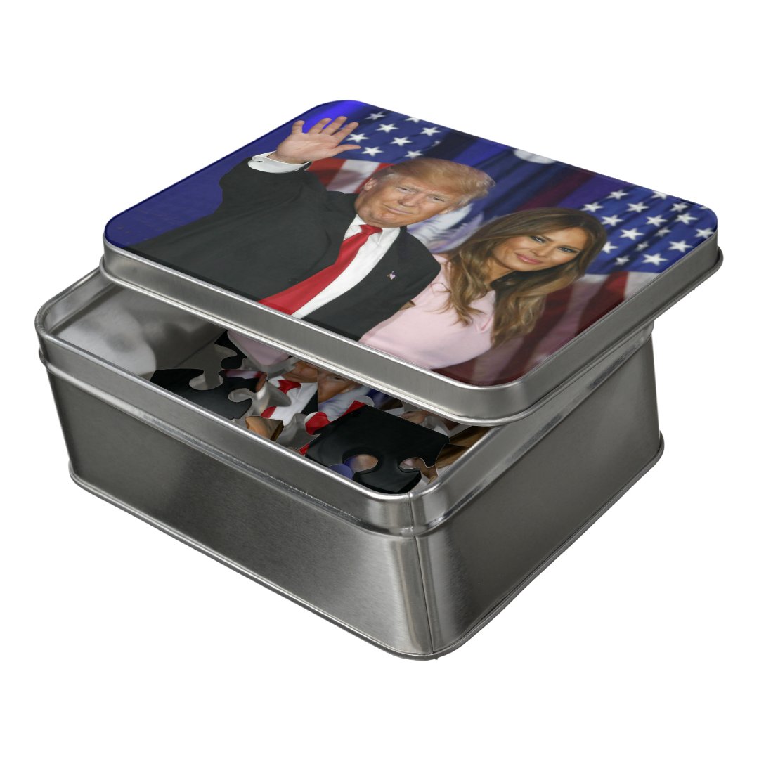 PRESIDENT DONALD TRUMP & MELANIA JIGSAW PUZZLE | Zazzle