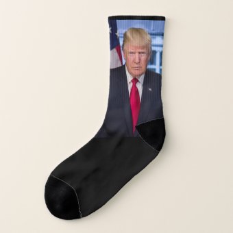 President Donald Trump Photo Socks | Zazzle