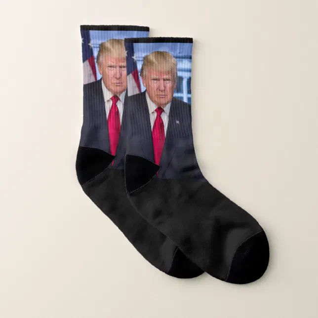 President Donald Trump Photo Socks | Zazzle