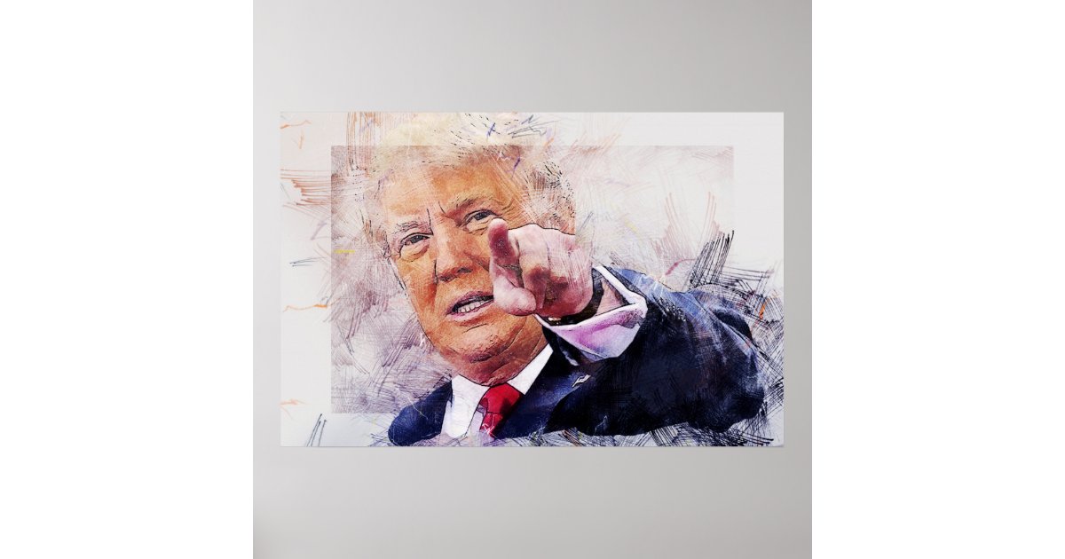 President Donald Trump Poster | Zazzle