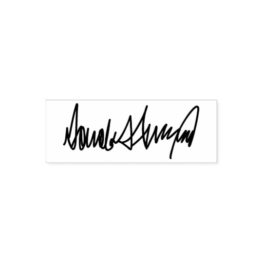 President Donald Trump Signature Self-inking Stamp | Zazzle.com