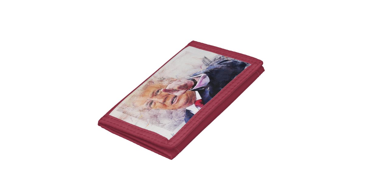President Donald Trump Trifold Wallet | Zazzle