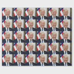 President Donald Trump Wrapping Paper | Zazzle