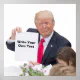 President Donald Trump - Write Your Own Text Poster | Zazzle