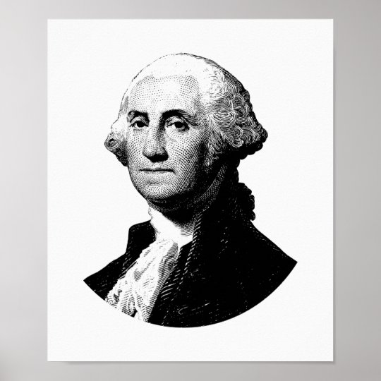 President George Washington Graphic Poster | Zazzle.com