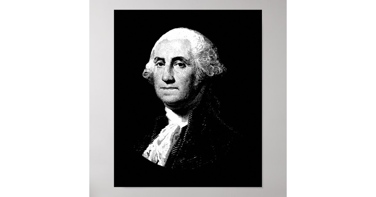 President George Washington Graphic Poster | Zazzle