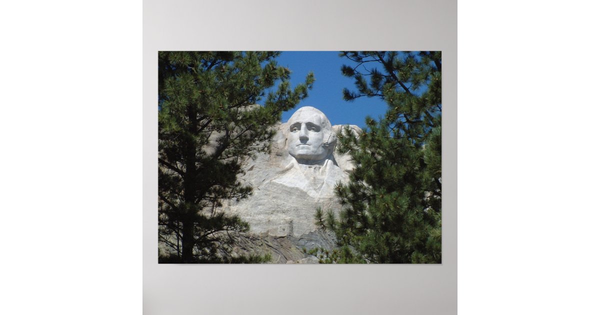President George Washington, Mount Rushmore Poster | Zazzle