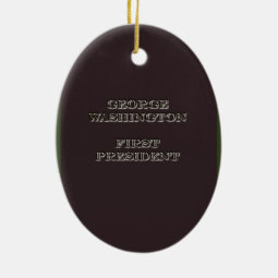 President George Washington Ornament | Zazzle
