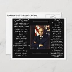 President Gerald Ford Postcard | Zazzle