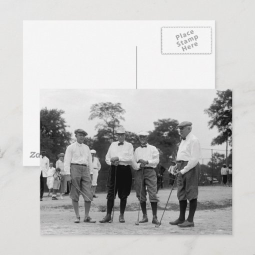 President Harding Golf Foursome, 1920s Postcard | Zazzle