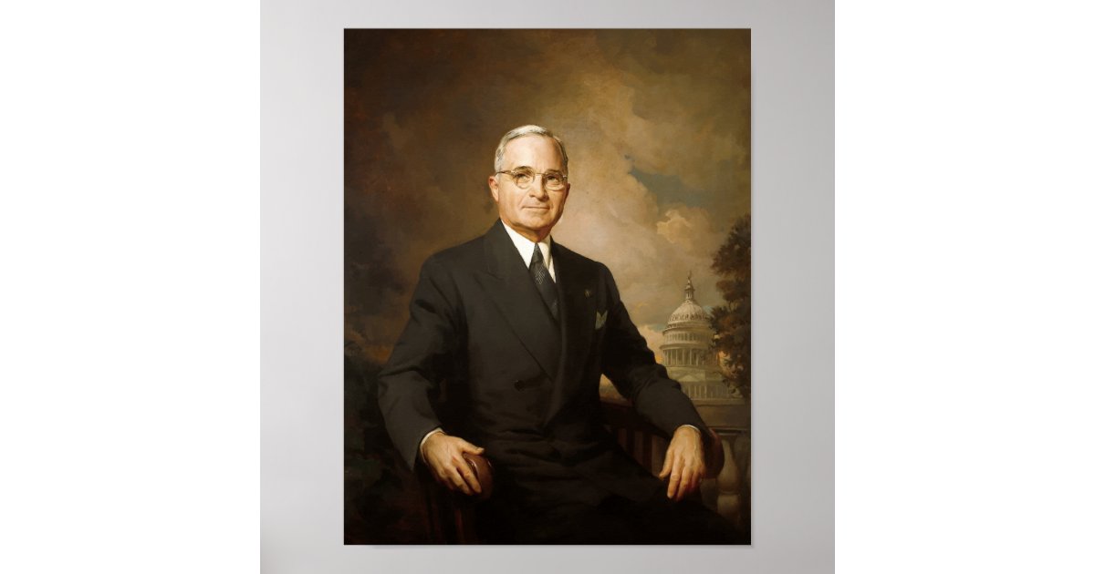 President Harry Truman Poster | Zazzle