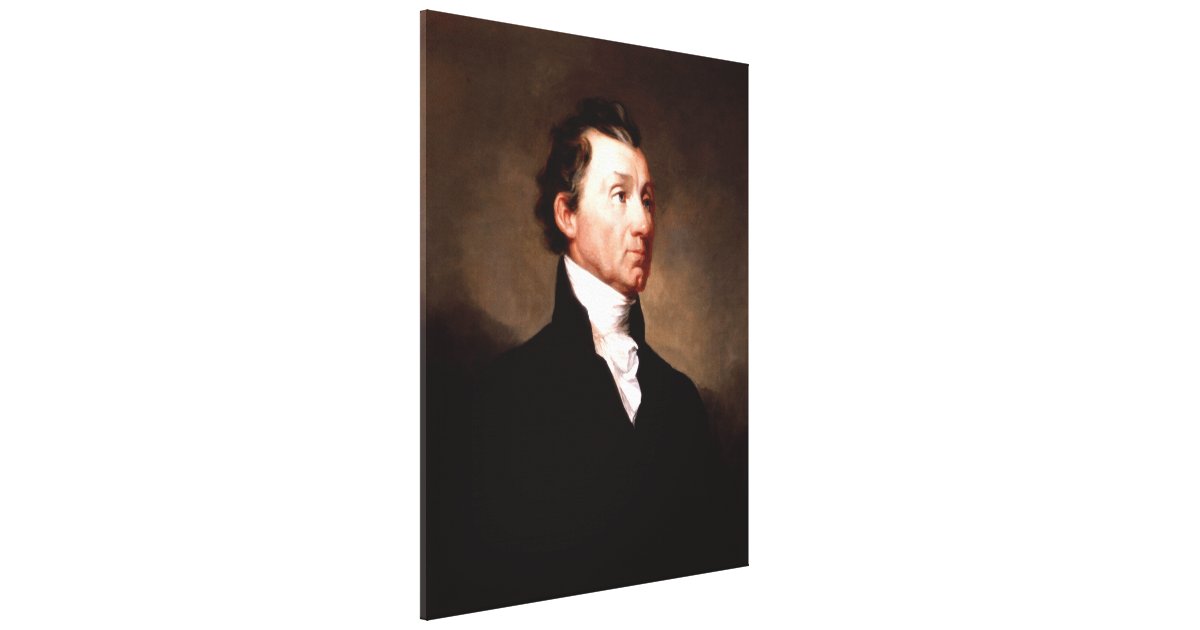 President JAMES MONROE Portrait by Samuel Morse Canvas Print | Zazzle