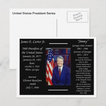 President Jimmy Carter Postcard | Zazzle