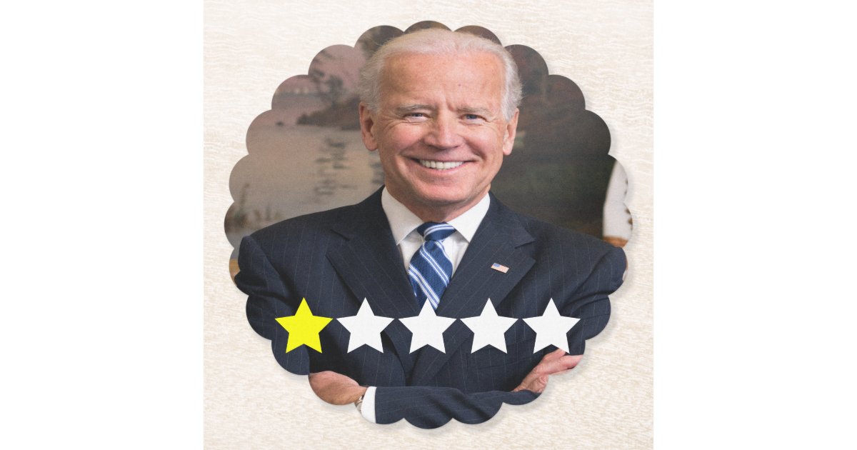 President Joe Biden Approval Rating Paper Coaster | Zazzle