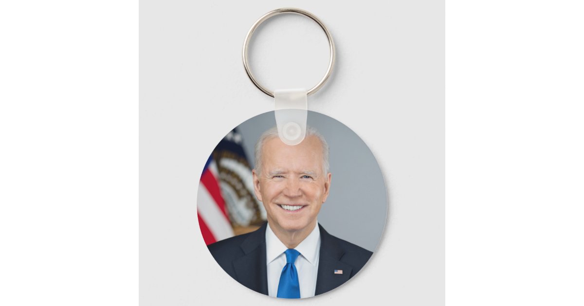 President Joe Biden Official 2021 Portrait Keychain | Zazzle