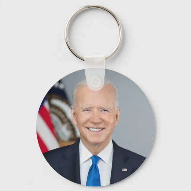 President Joe Biden Official 2021 Portrait Keychain | Zazzle
