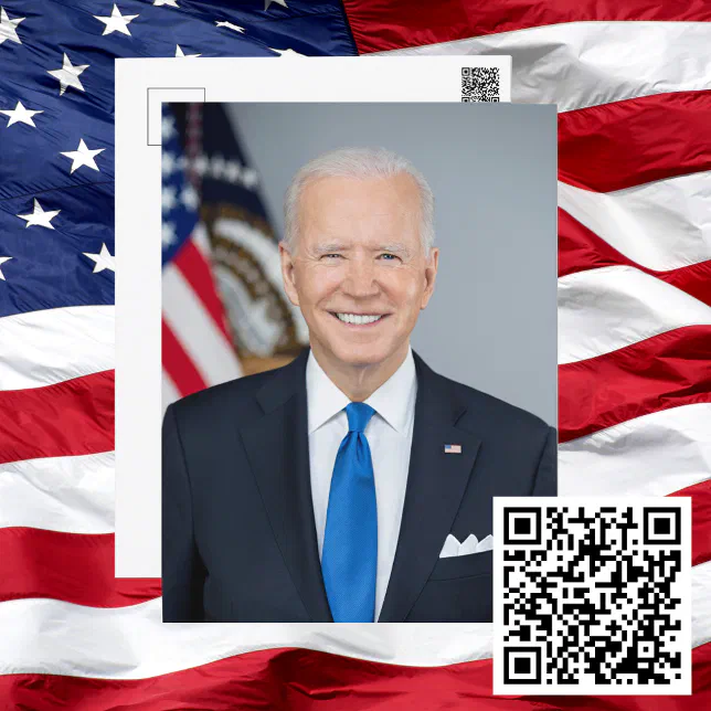 President Joe Biden Official 2021 Portrait Postcard | Zazzle
