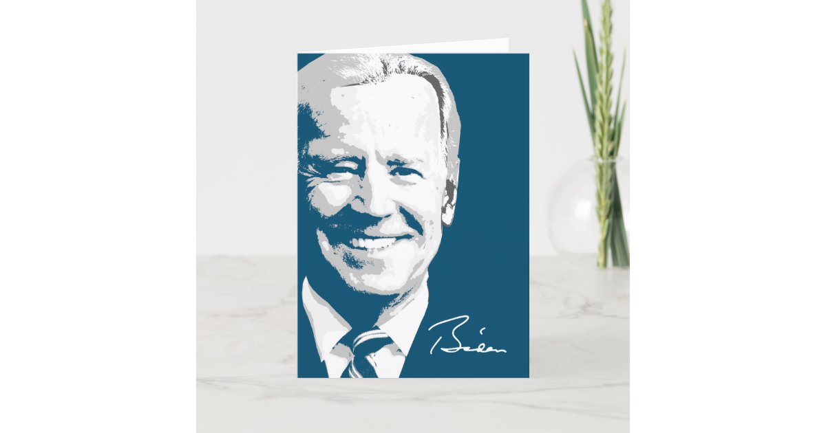 President Joe Biden Signature Card | Zazzle