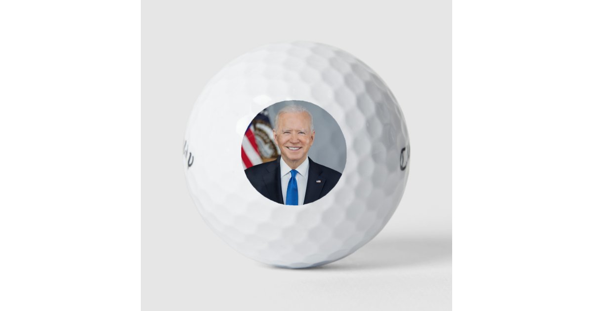 President Joe Biden White House Portrait Golf Balls | Zazzle