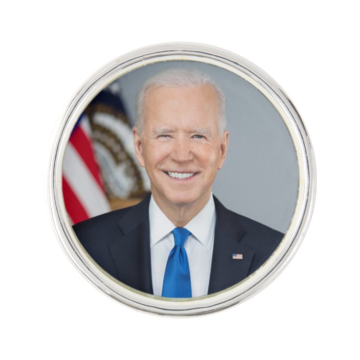 President Joe Biden White House Portrait Lapel Pin | Zazzle