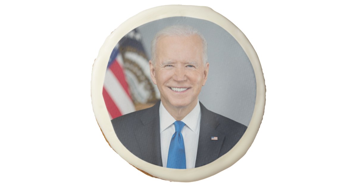 President Joe Biden White House Portrait Sugar Cookie | Zazzle