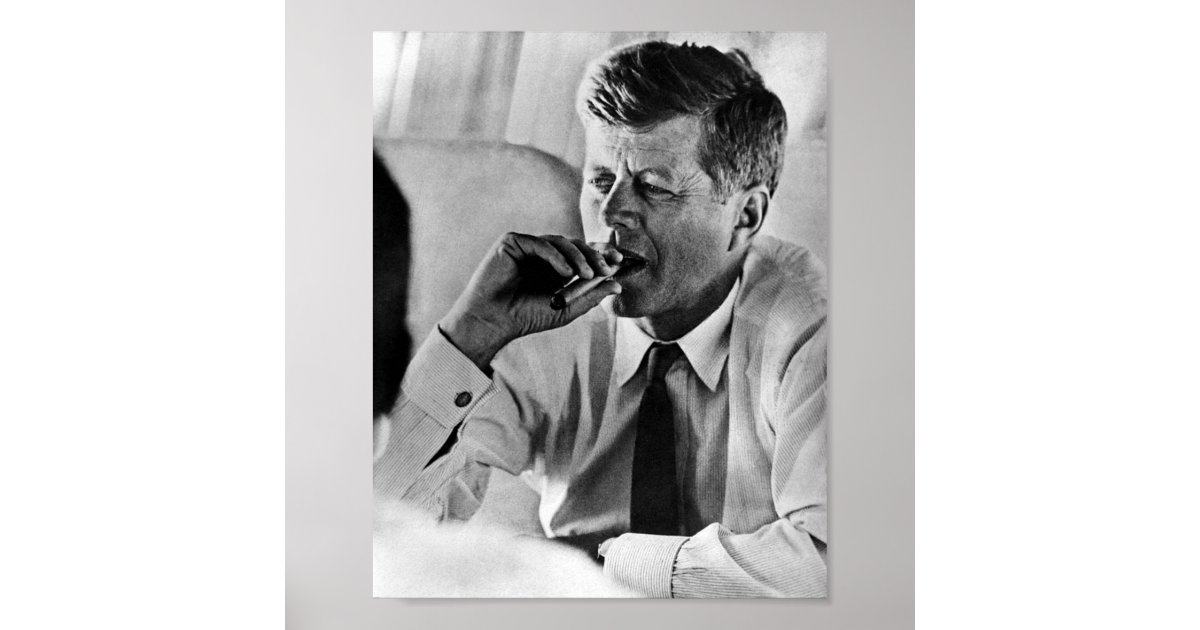President John F Kennedy Smoking Poster | Zazzle