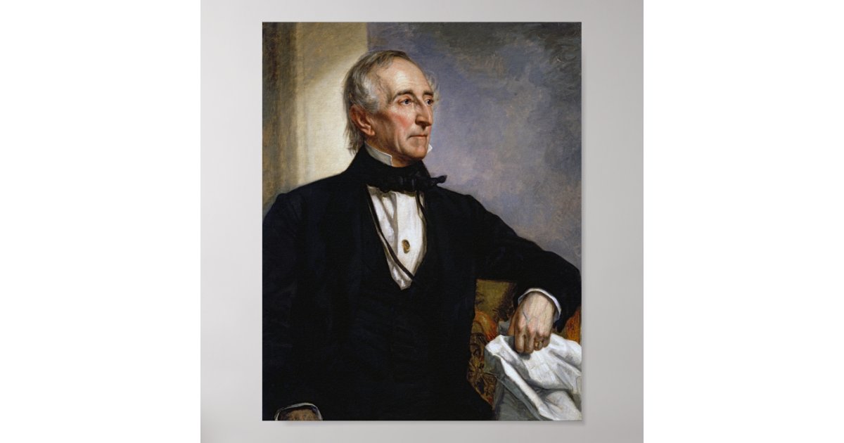 President John Tyler Portrait Poster | Zazzle