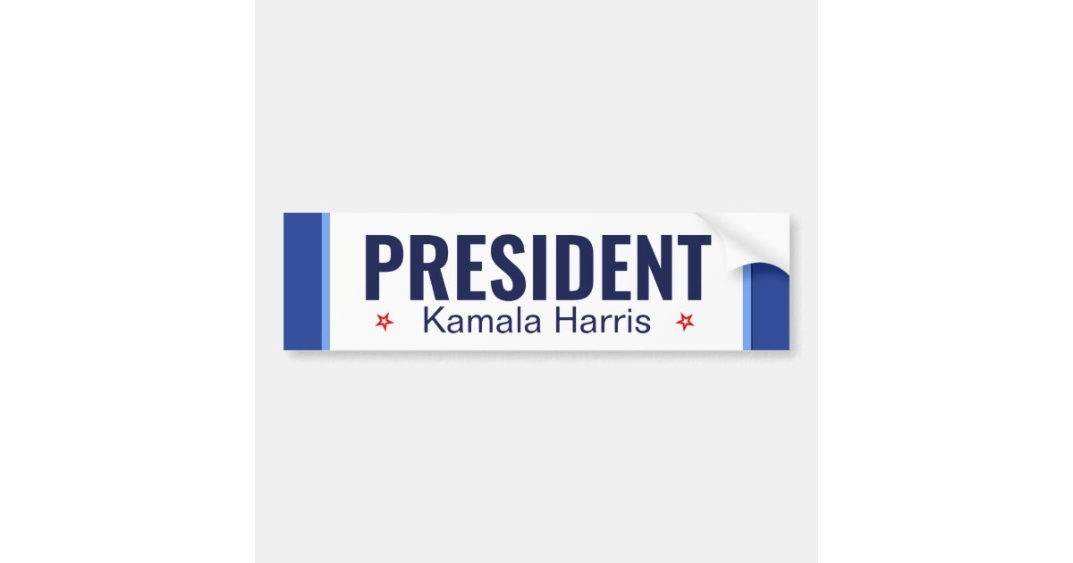 President Kamala Harris Inauguration Bumper Sticker | Zazzle