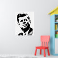 President Kennedy -- Black and White Poster | Zazzle