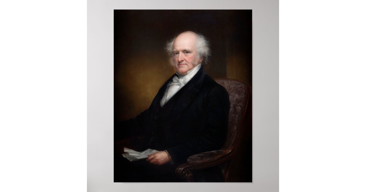 President Martin Van Buren Portrait Poster | Zazzle