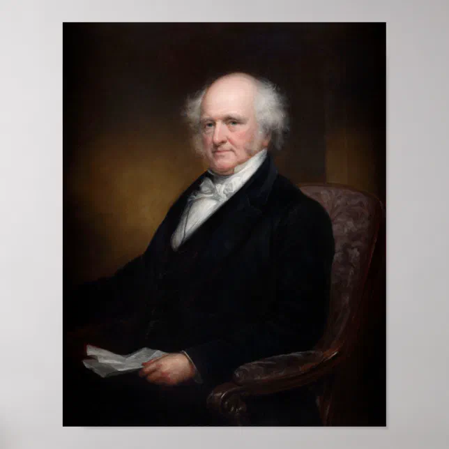President Martin Van Buren Portrait Poster | Zazzle