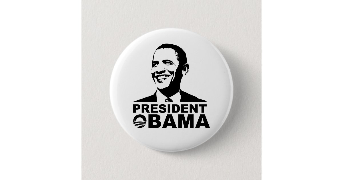 President Obama button badge | Zazzle
