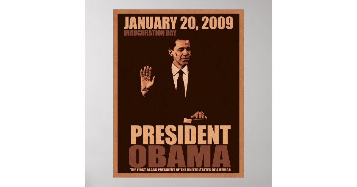 President Obama Inauguration Poster | Zazzle