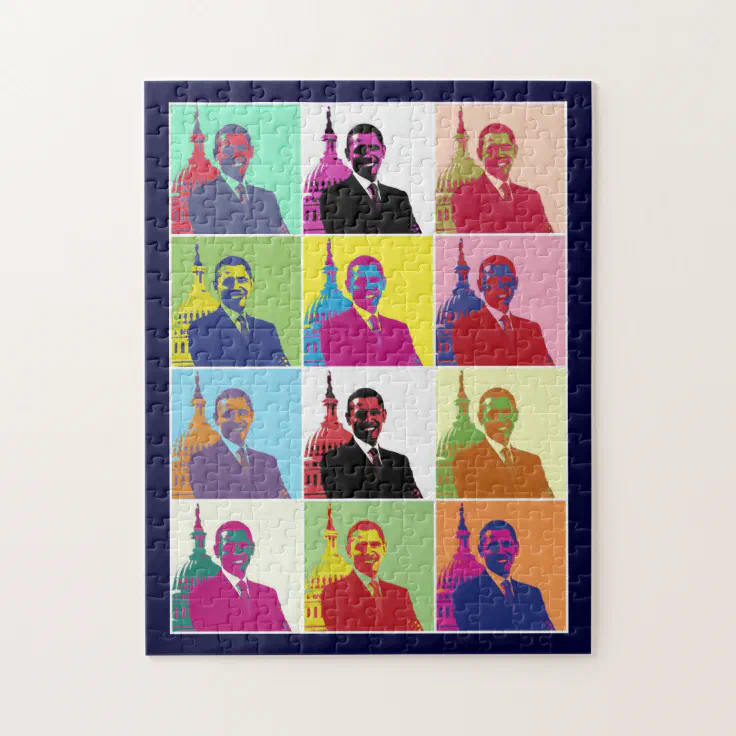 President Obama Pop Art Jigsaw Puzzle | Zazzle