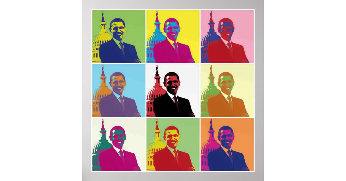 President Obama Pop Art Poster | Zazzle