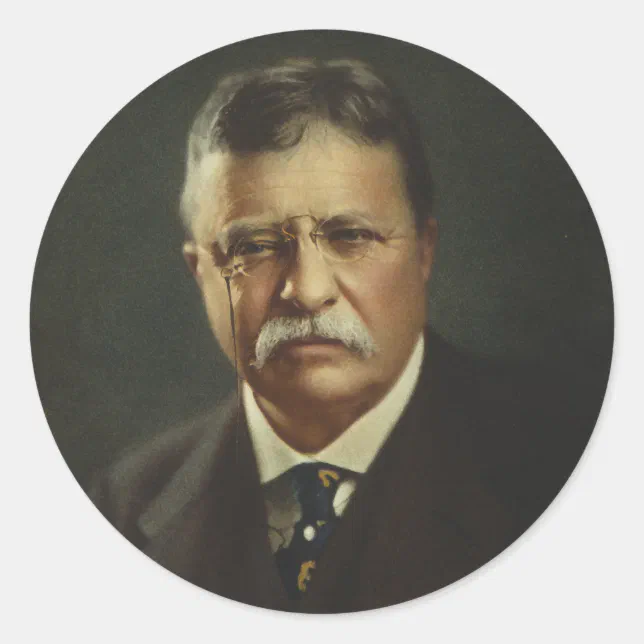 President Theodore Roosevelt by Forbes Lithography Classic Round ...