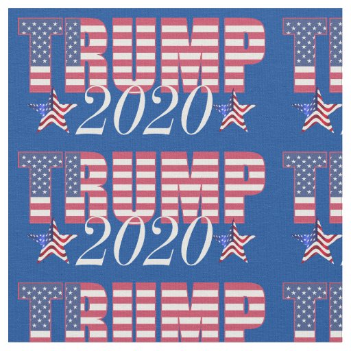President Trump 2020 Pattern Fabric | Zazzle