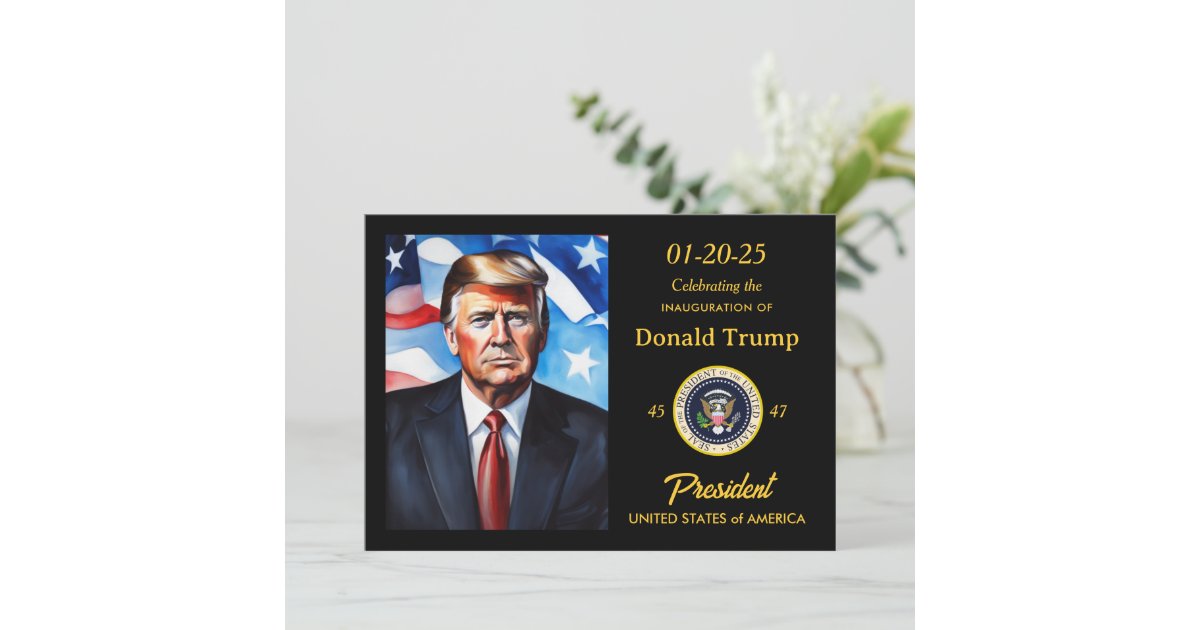 President Trump Inauguration Watch Party Invitation | Zazzle