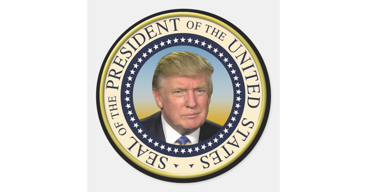 President Trump Photo Presidential Seal | Zazzle