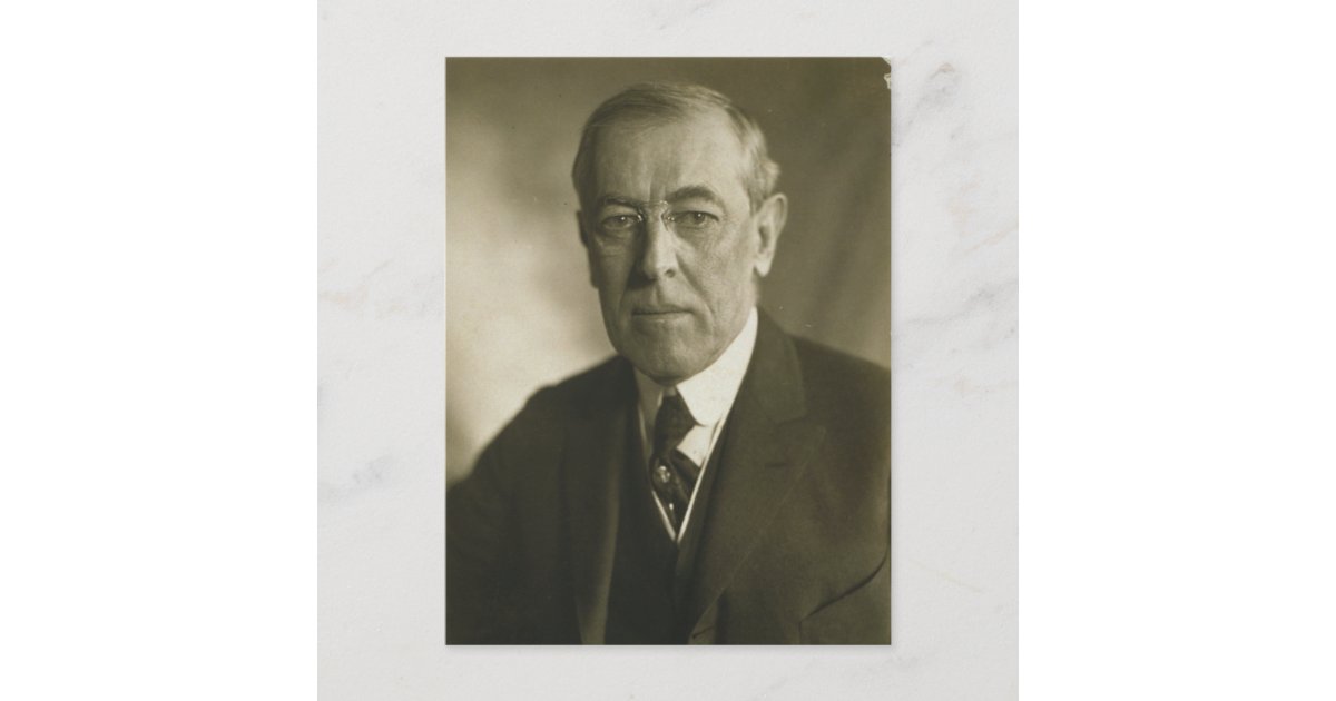 President Woodrow Wilson Portrait 1919 Postcard | Zazzle